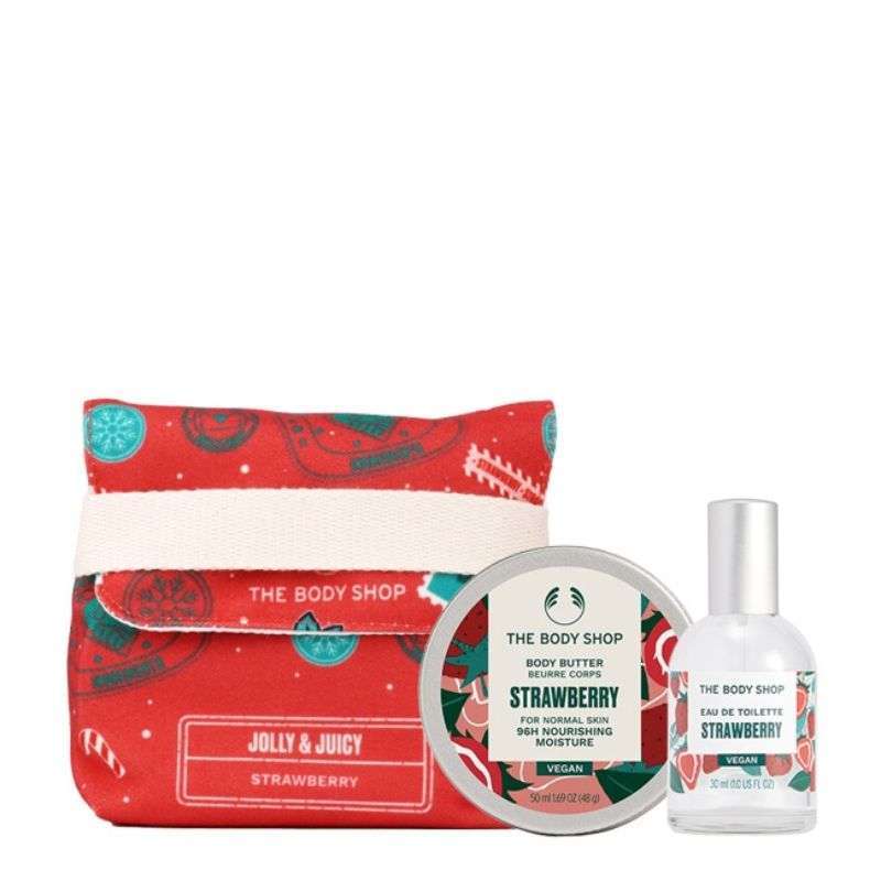 Jual The Body Shop Gift Hamper Sweet And Fruity Scent Body Care Kit Di ...