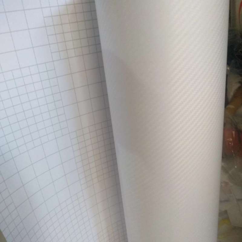 Promo Stiker Skotle Karbon 3d Warna Putih Transparan,,, Lebar Nya 50cm ...