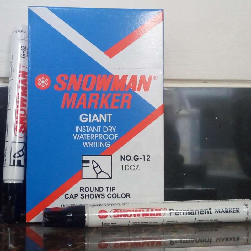 Jual Snowman G-12 Permanent Spidol di Seller LancarJaya - Medokan Ayu ...