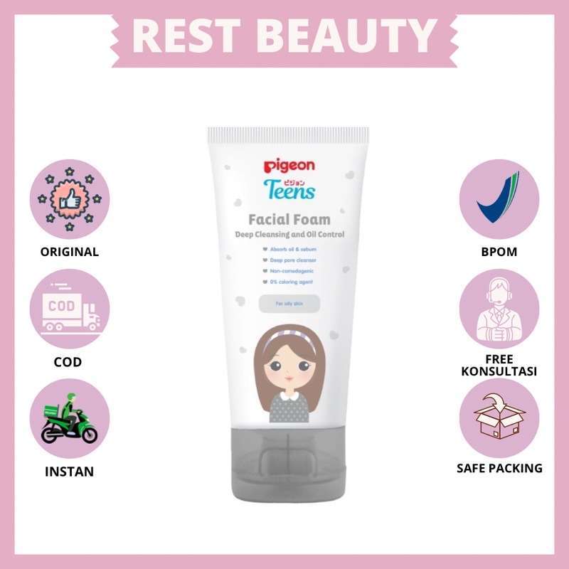 Jual PIGEON - Teens Facial Foam Deep Cleansing and Oil Control 100Gr ...