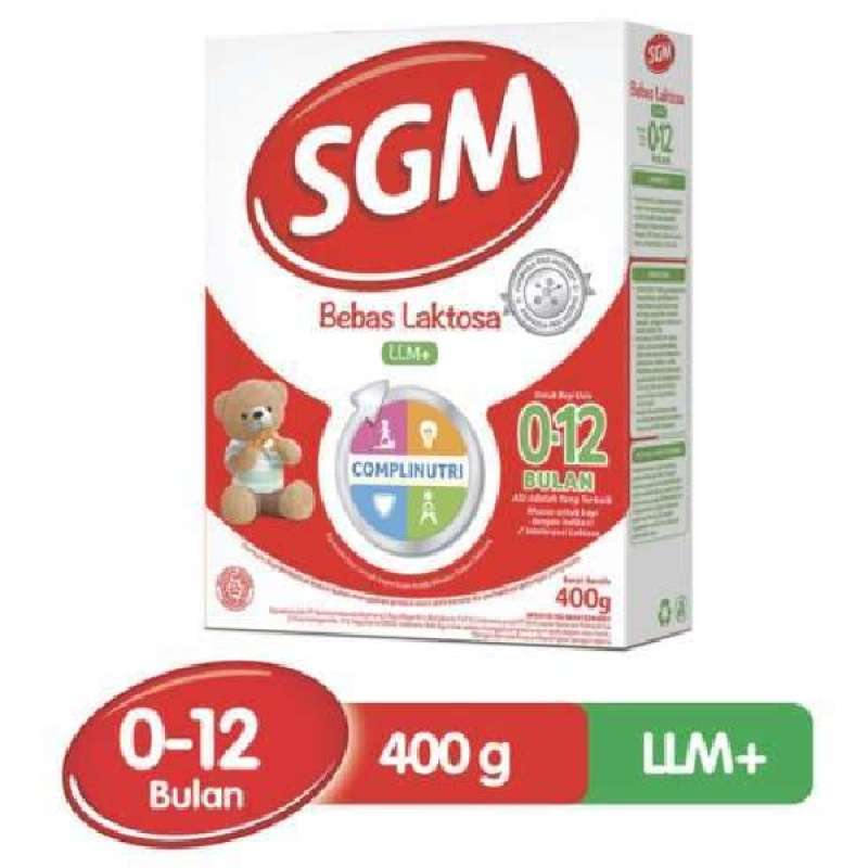 Jual SGM LLM + complinutri 0-12 400 gram Box Susu Bebas Laktosa LLM ...