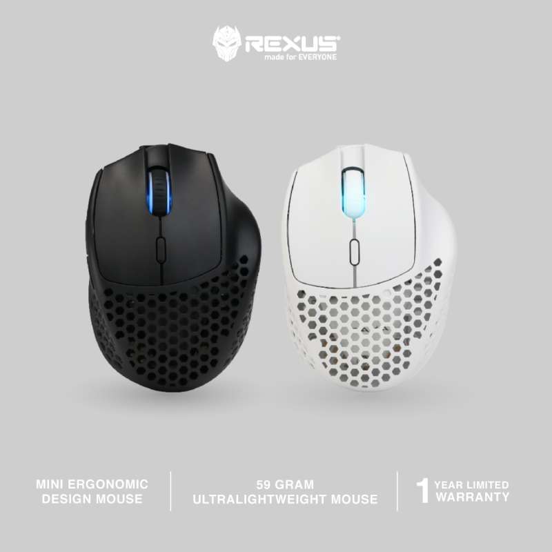 Promo Rexus PRO Mouse Wireless Daxa Air Mini Gaming - Hitam Diskon 38% ...