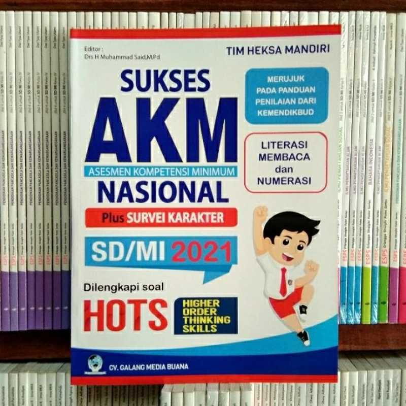Jual Buku Sukses Akm Nasional Sd/mi 2021 Plus Survei Karakter & Soal ...