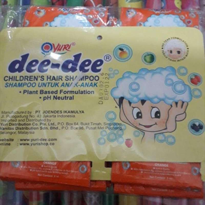 Promo Dee Dee Children Hair Shampoo Apple 5 Ml X 12 Sachet Diskon 33% ...