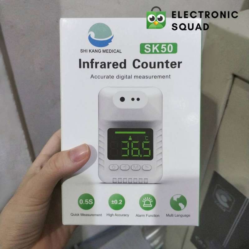 Promo Termometer dinding SK50 Infrared Counter Thermometer + No Tripod - Multivariasi Multicolor ...