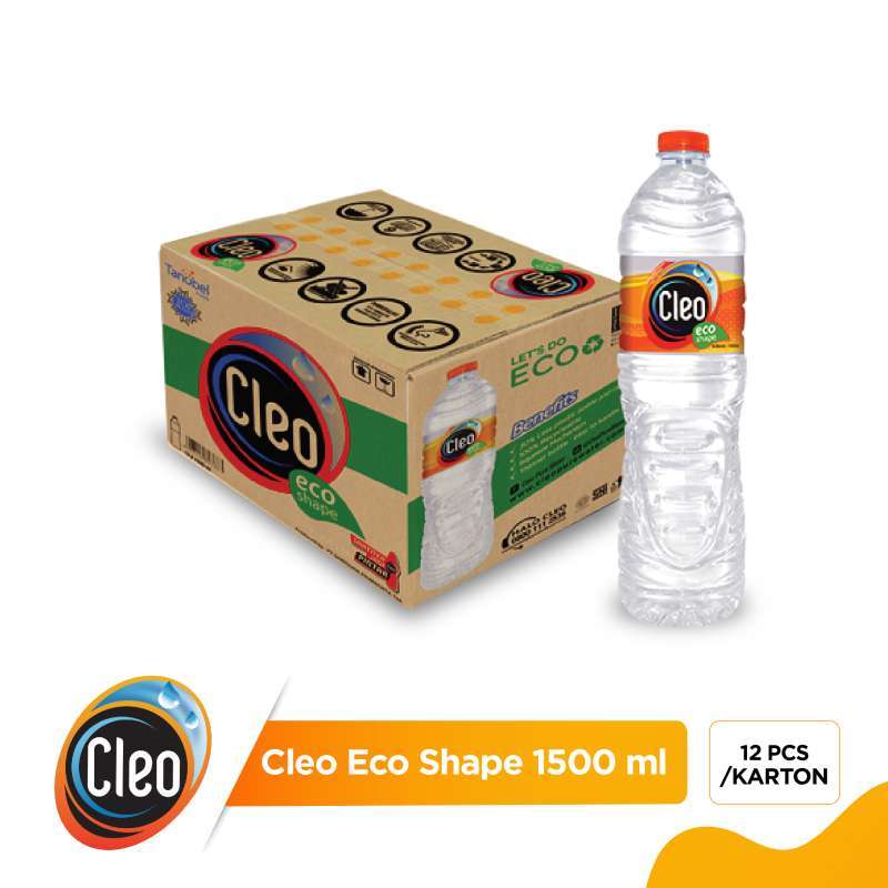 Jual Cleo Ecoshape Air Demineral [1500 ml /12pcs] di Seller Cleo Pure ...