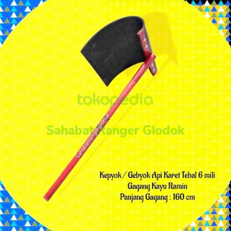 Promo Kepyok Karet atau Gebyok Karet Gagang Kayu Ramin 160 cm Diskon 23 ...