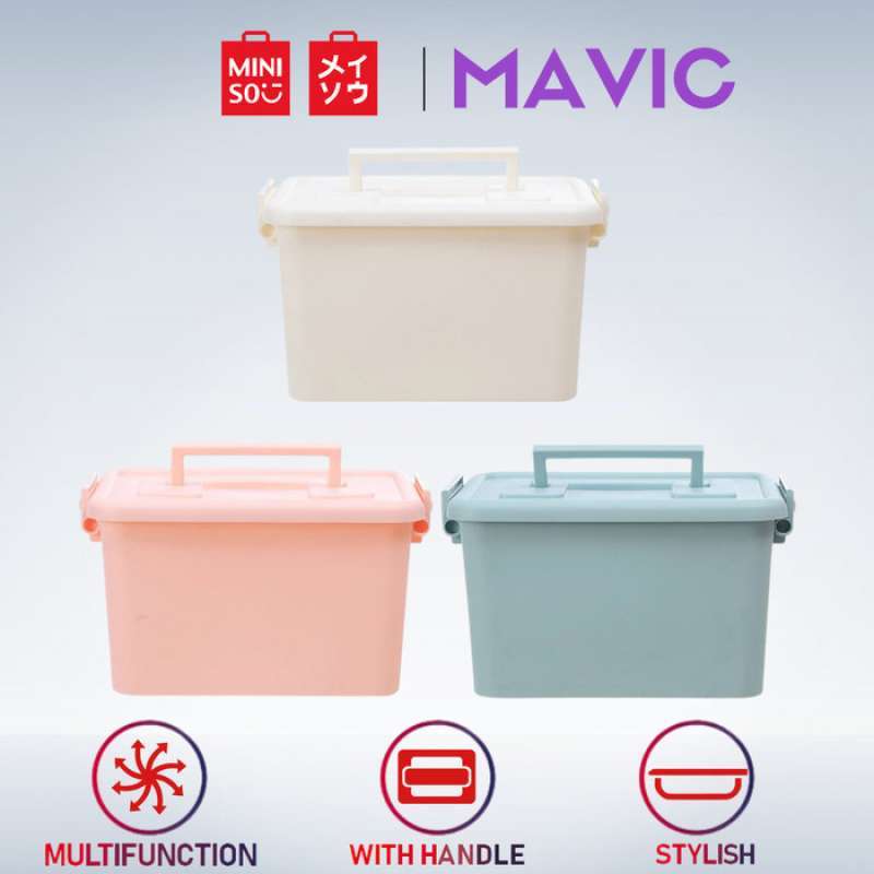 Promo MINISO Storage Box Organizer Multifungsi Kotak penyimpanan Diskon ...