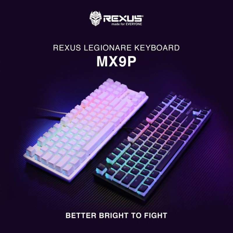Jual Rexus Keyboard Gaming Mechanical Legionare MX9 Pudding / MX9P TKL ...