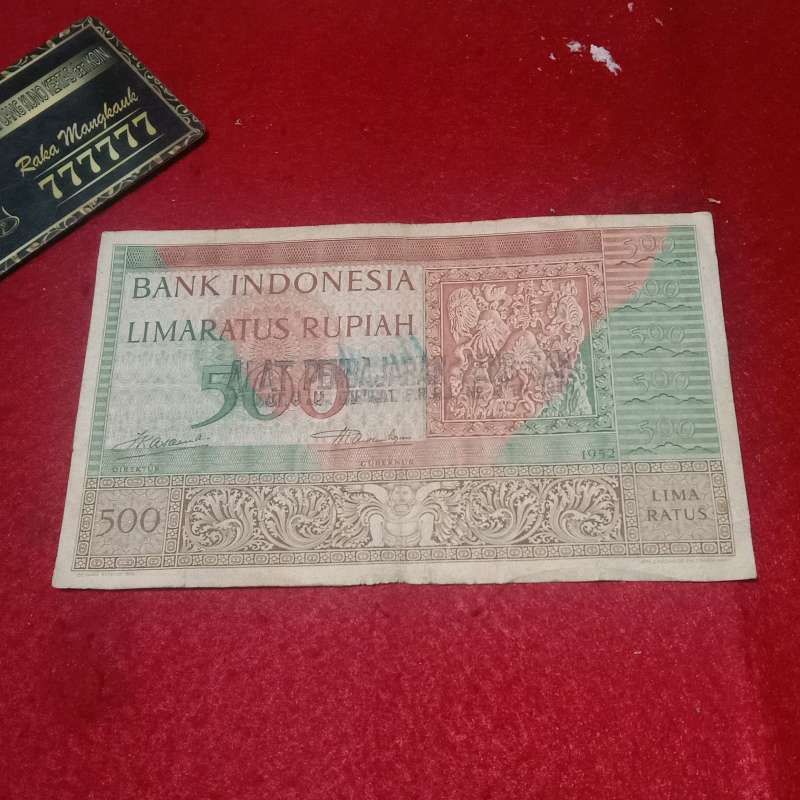 Jual Uang kuno 500 budaya tahun 1952, seri xxx 059555 di Seller Uang kuno makassar - Lembo, Kota ...