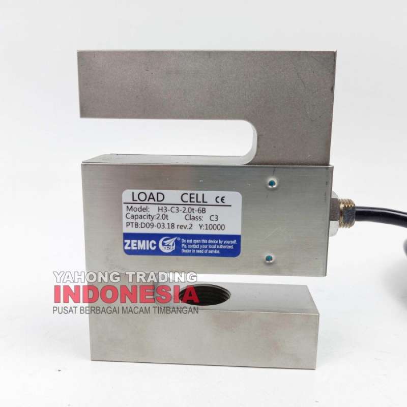 Promo Load Cell Timbangan Digital 2ton Loadcell S Type Zemic H3 2 Ton ...