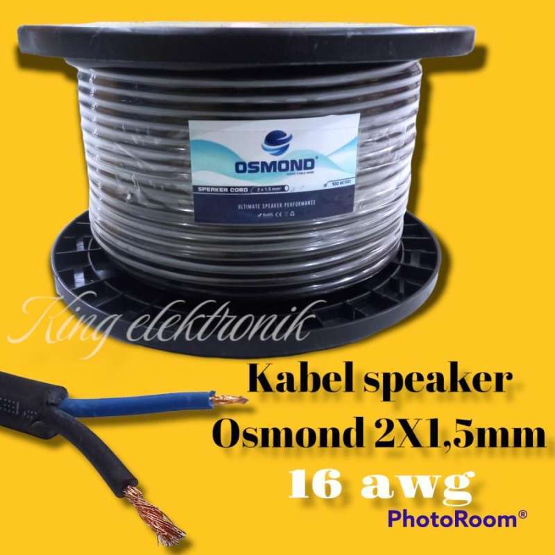 Jual Kabel Audio Speaker Osmond 16awg 2x1,5mm 1 Rol 100m Di Seller King ...