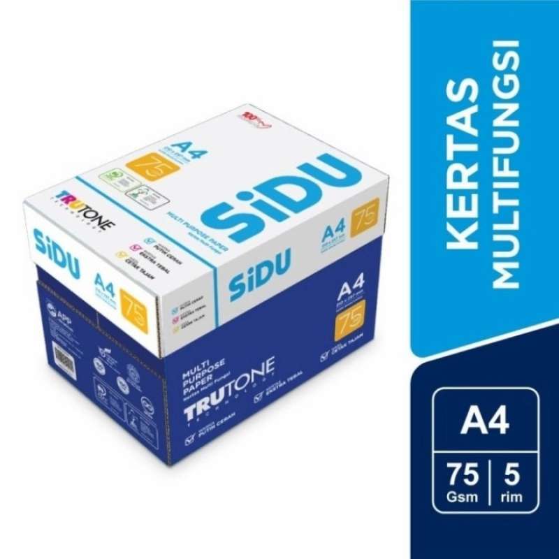 Jual Kertas Hvs A4 75gr Sinar Dunia 1 Dus Kertas A4 75gr Sidu Di