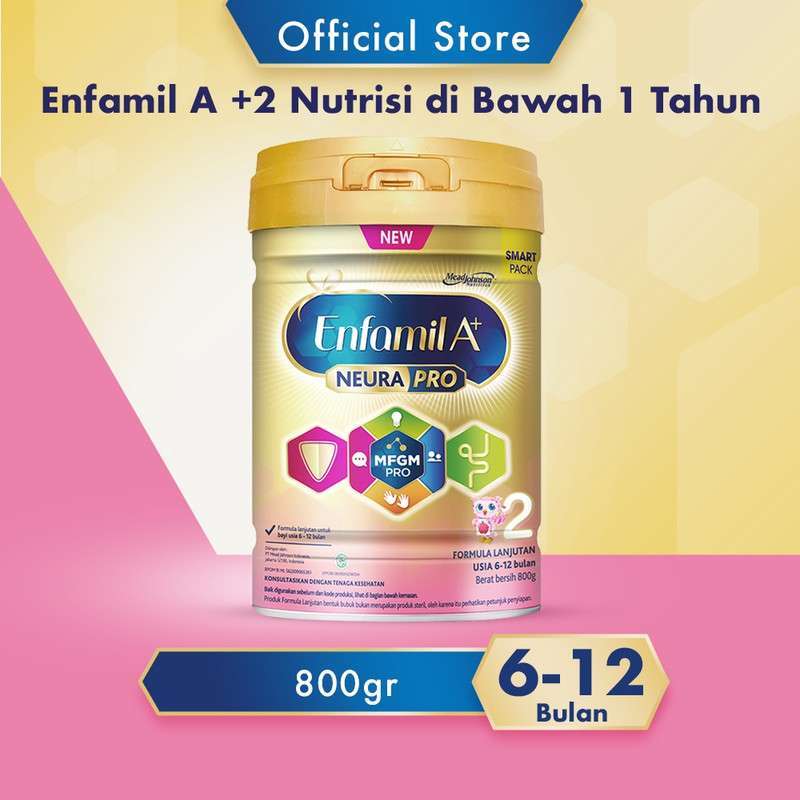 Jual Enfamil A 2 Susu Formula Bayi 6-12 bulan Plain 800g di Seller ...