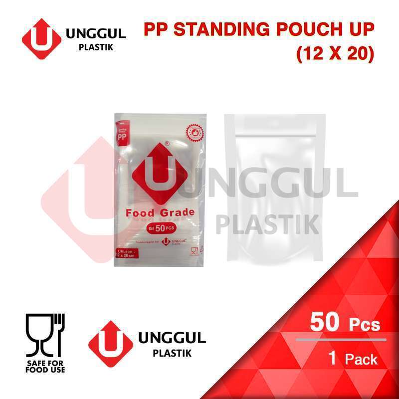 Jual Plastik Standing Pouch Ukuran 12 X 20cm Per Pack Isi 50pcs Di ...