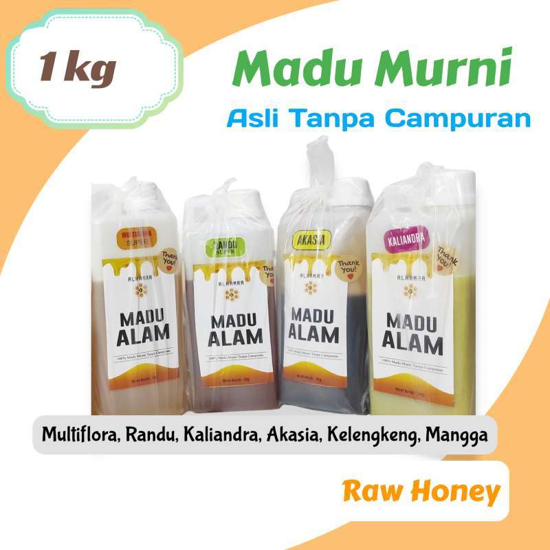 Promo Madu Murni 1kg | Multiflora Akasia Kaliandra Randu Kelengkeng ...