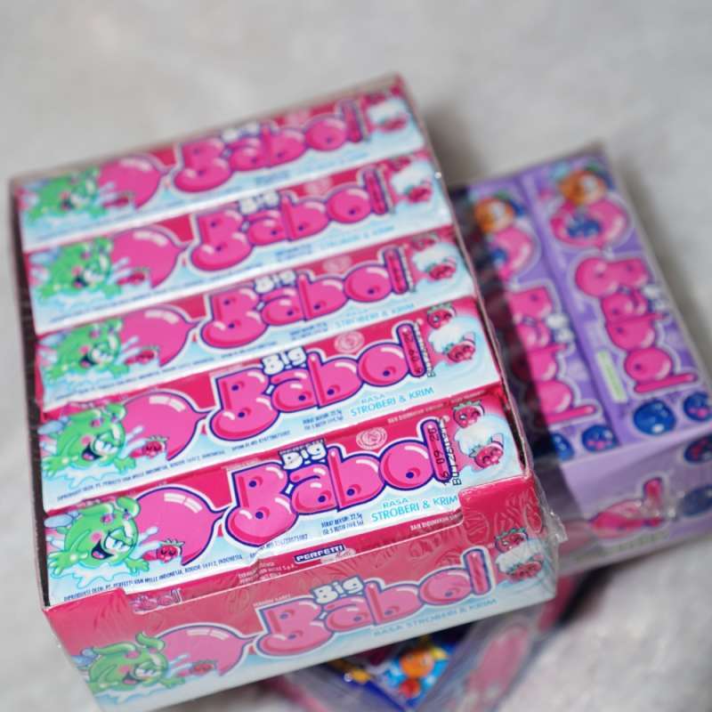 Promo Big Babol Box Stick Strawberry Permen Karet [20's/box] Diskon 35% ...