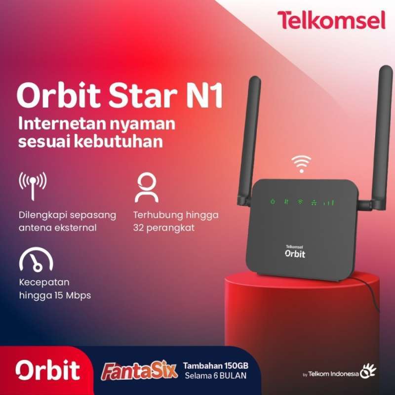 Jual MODEM TELKOMSEL ORBIT STAR N1 FREE 150GB 6 BULAN + ANTENA HOME ... Jual MODEM TELKOMSEL ORBIT STAR N1 FREE 150GB 6 BULAN + ANTENA HOME ...
