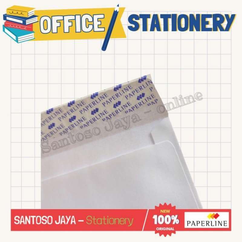 Jual Amplop Putih PAPERLINE Besar 90 PPS - Envelope 110 x 230 mm ...