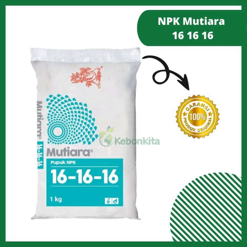 Jual Pupuk NPK Mutiara 16 16 16 Meroke Kemasan Pabrik 1kg di Seller Kebonkita - Larangan Selatan ...