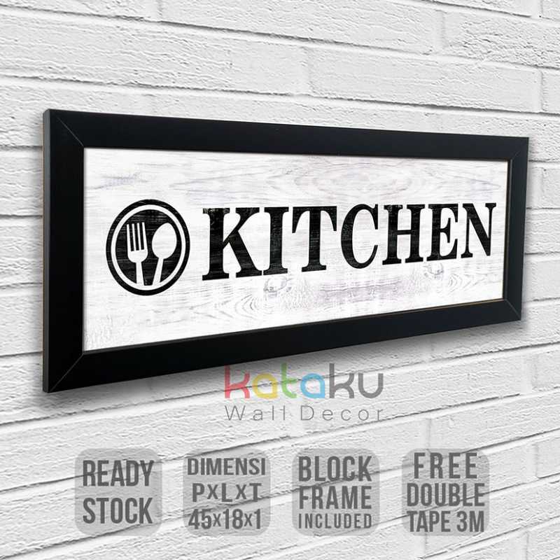 Jual Papan Tanda Tulisan Kitchen Sign Wall Decor Hiasan Dinding Dapur ...