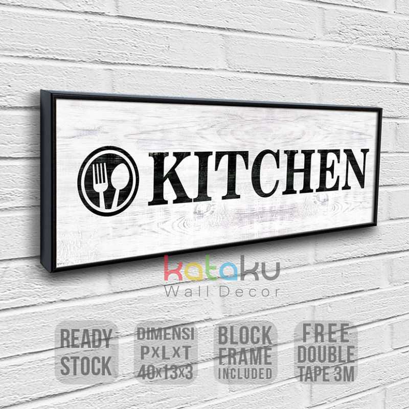 Jual Papan Tanda Tulisan Kitchen Sign Wall Decor Hiasan Dinding Dapur ...