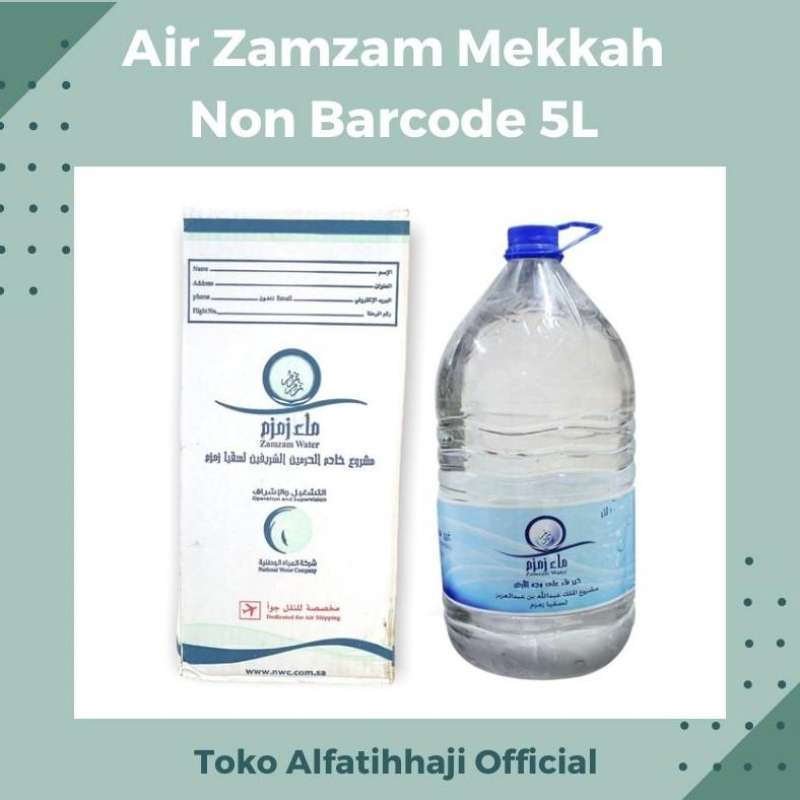 Jual Air Zam Zam Asli Mekkah Non Barcode via Laut / Air Zam zam Bandung ...
