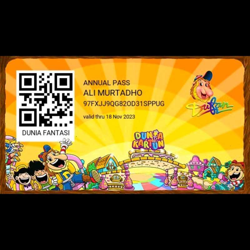 Jual ANNUAL PASS DUFAN 1 TAHUN di Seller Ferdinand Store - Sunter Jaya ...