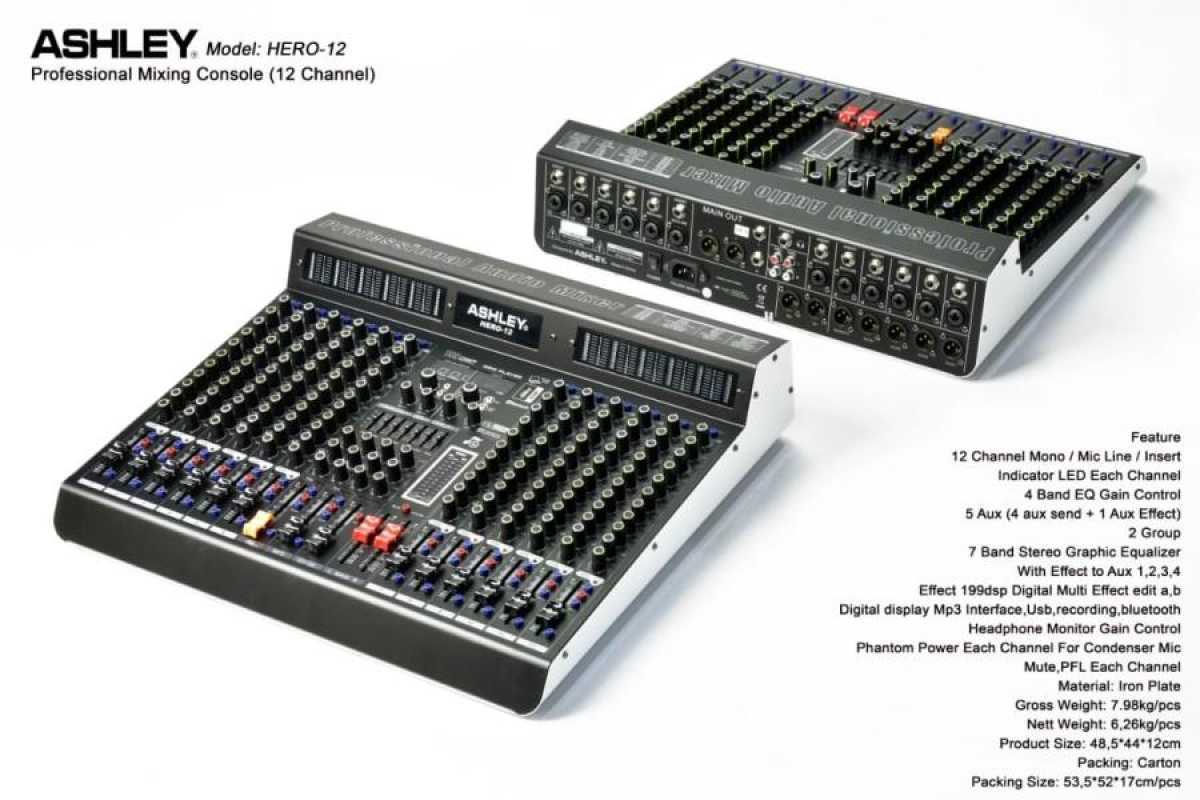 Jual Mixer Ashley Hero 12 Channel 💯 Harga Murah & Kualitas Terbaik Juli ...