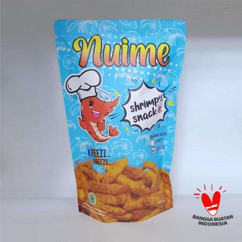 Jual Nuime Snack Udang Rasa Keju Makanan Ringan 85 Gram Di Seller Nuime ...