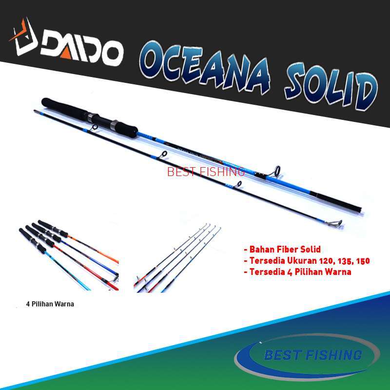 Promo Joran Daido Oceana Fiber Solid 120 135 150 - 120cm,merah Diskon 5 ...