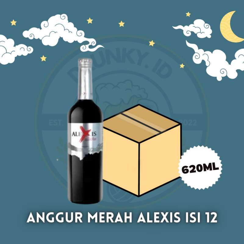Jual Anggur Merah Alexis 620 ml 1 Dus di Seller Drunky.id Official ...