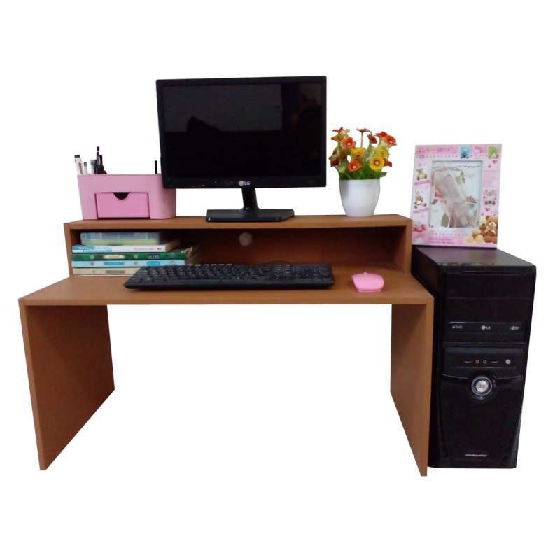 Promo Meja Kerja Rumah / Meja Komputer Lesehan Minimalis Bahan ...