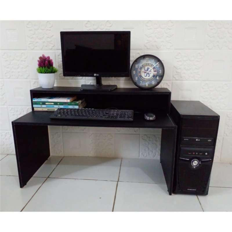 Promo Meja Kerja Rumah / Meja Komputer Lesehan Minimalis Bahan ...