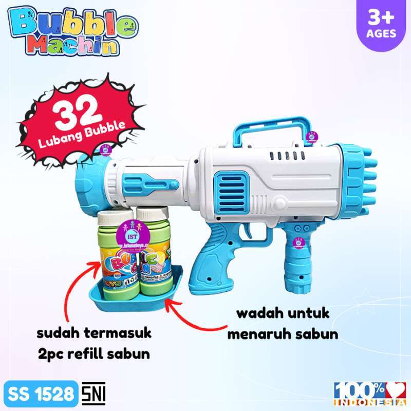 Promo Mainan Bubble Bazooka Launcher Machine 32 Lubang Ss1528 Diskon 59% Di Seller Istanamainan ...