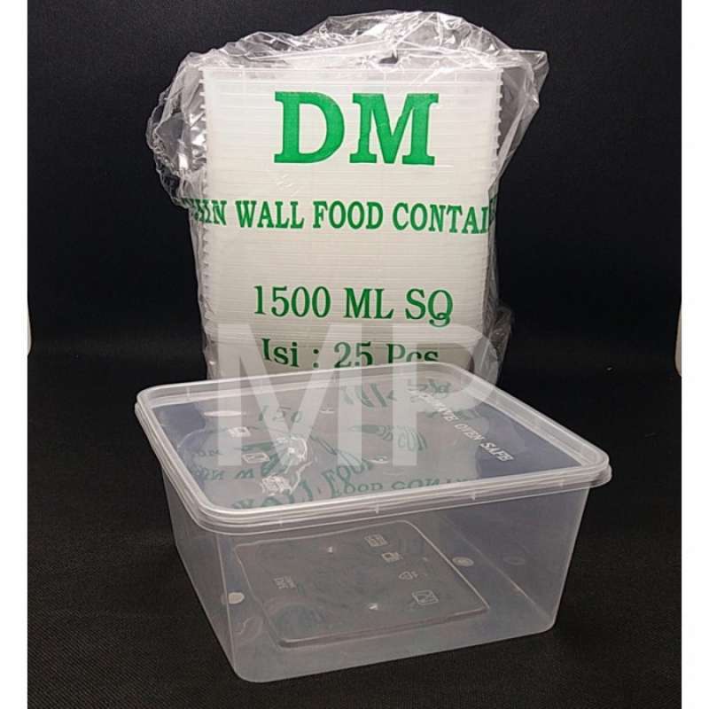 Jual Thinwall Food Container Sq 1500ml Thin Wall Kotak Plastik Isi