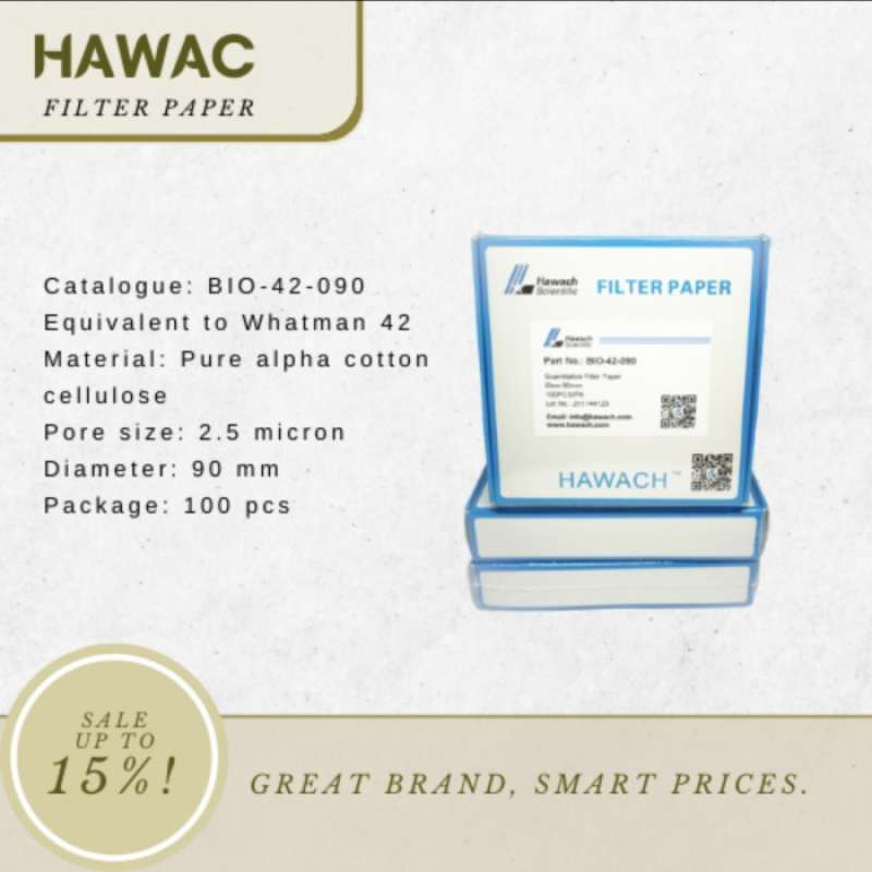 Jual Kertas Saring | Filter Paper No 42 HAWACH di Seller Anes Medika ...