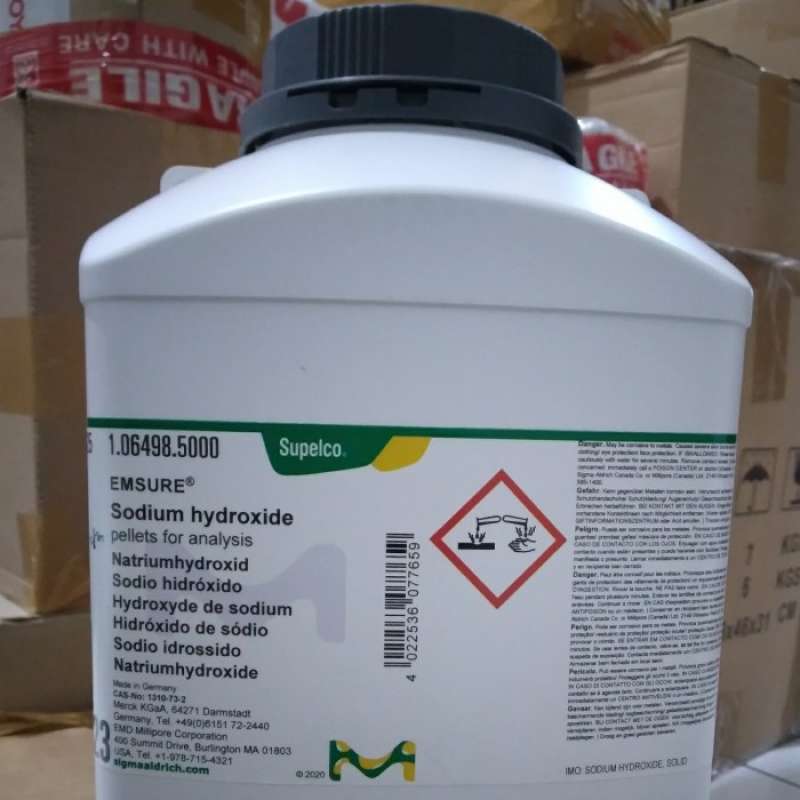 Jual NaOH Merck 5KG. Sodium Hydroxide 106498 di Seller Anes Medika ...