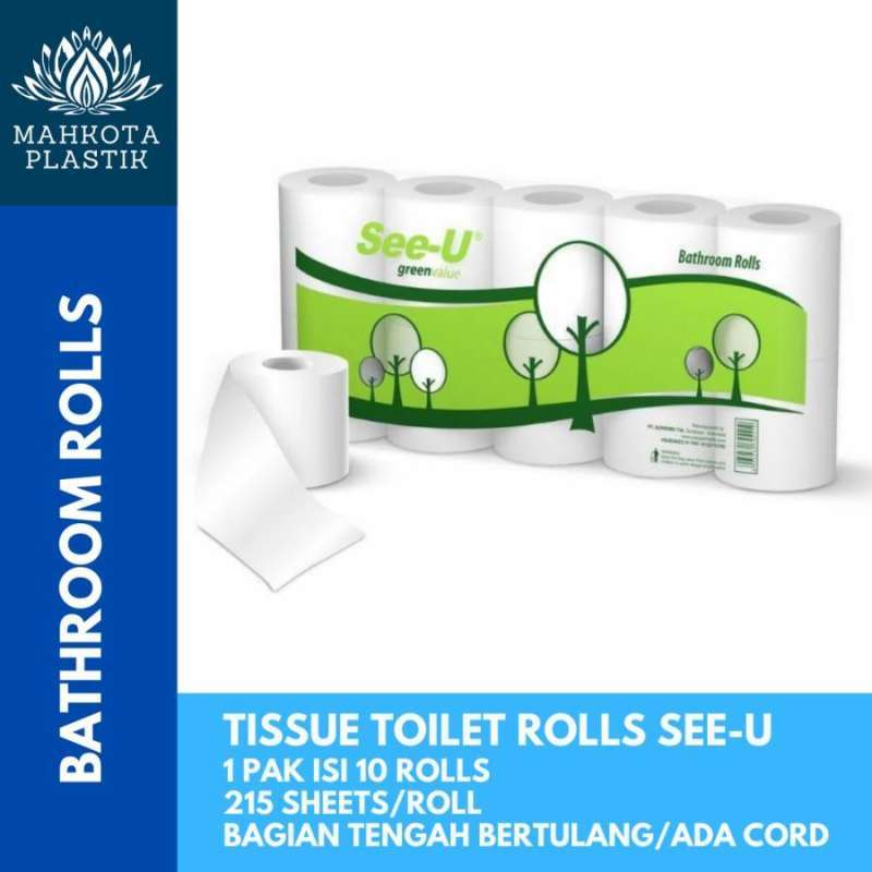 Jual Tissue SEE U Bathroom Rolls / Tissue Toilet Rolls Gulung Bertulang ...