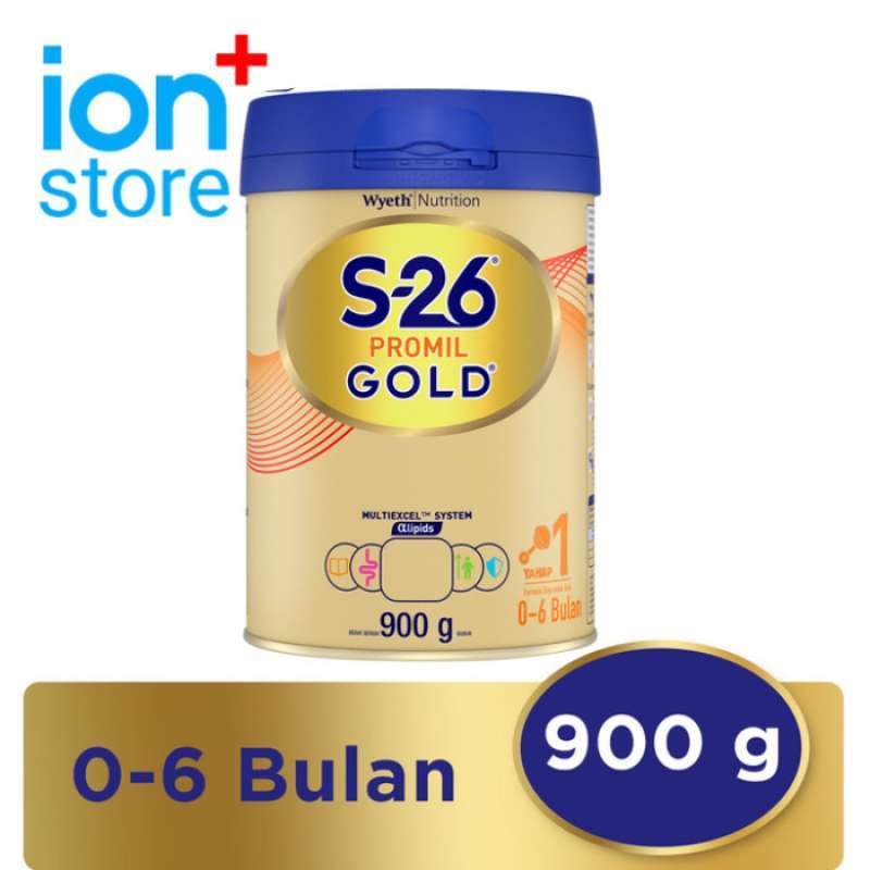 Jual S26 Promil Gold 1 900Gr Wyeth S-26 Susu Bayi 0-6 Bulan di Seller ...