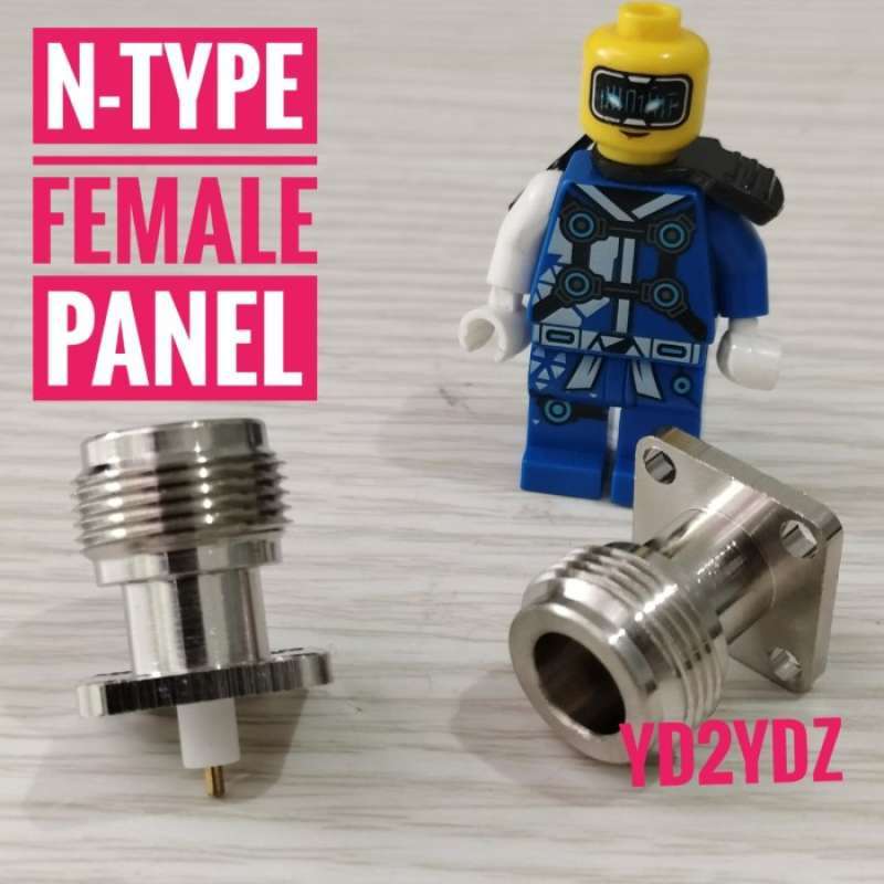 Jual Konektor N Female N-type Teflon Panel Rf Connector Chassis Body ...