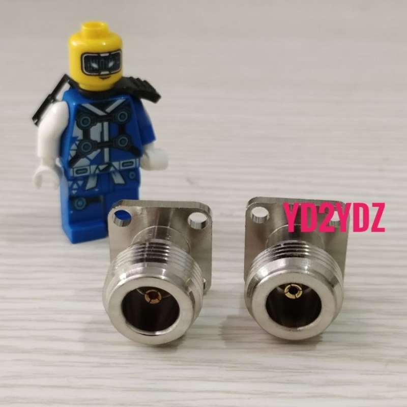 Jual Konektor N Female N-type Teflon Panel Rf Connector Chassis Body ...