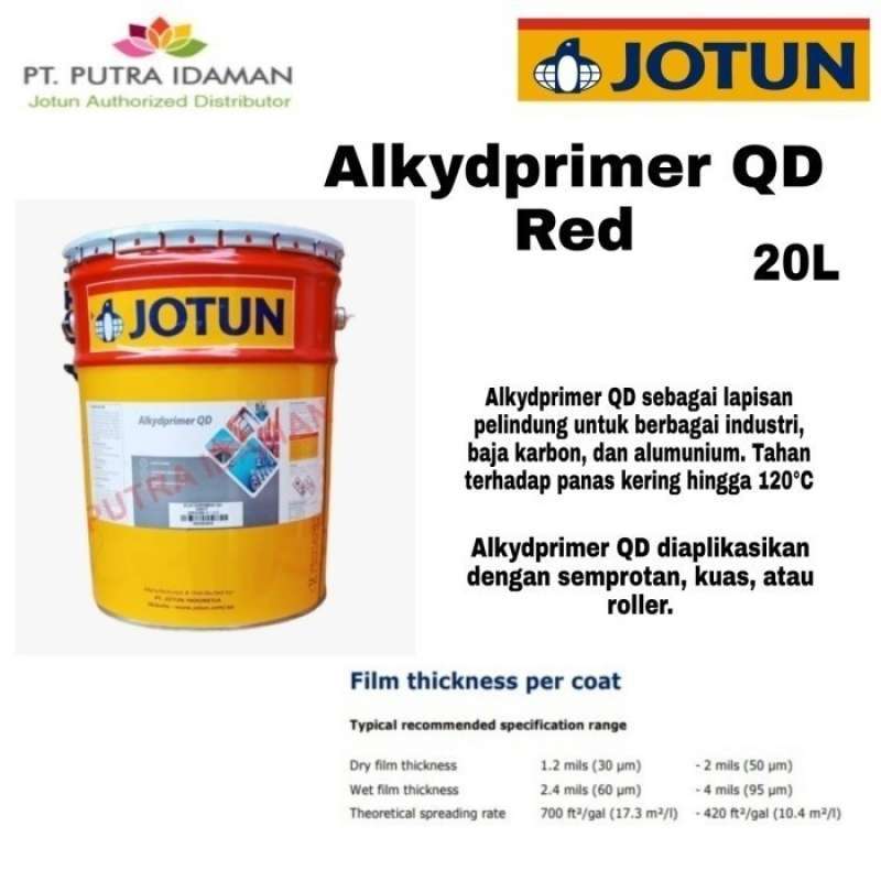 Jual JOTUN CAT ALKYD / ALKYD PRIMER QD RED 20 LTR / CAT MENI BESI di ...