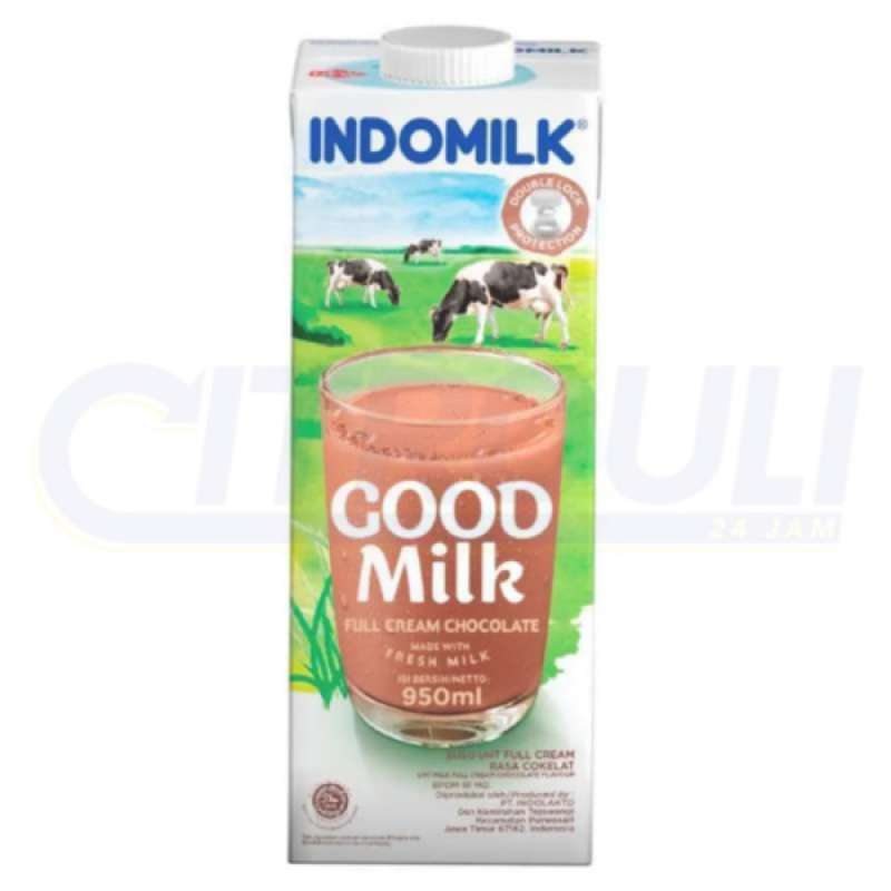 Jual Indomilk Good Milk Full Cream Chocolate Susu Cair Uht 950ml Di ...