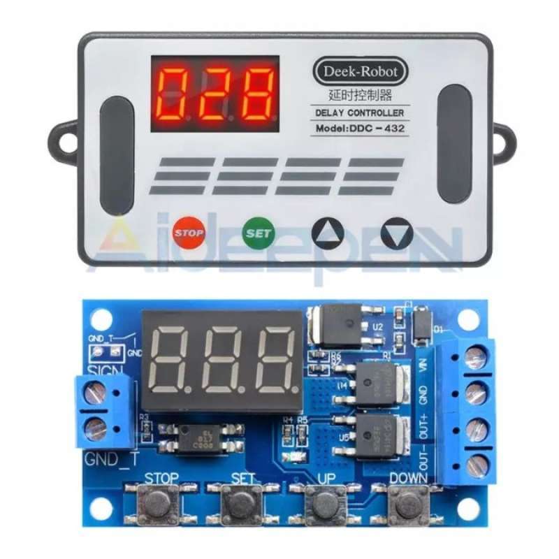 Promo Digital Timer Delay ON OFF Mosfet 12-24V DC 400watt Control ...