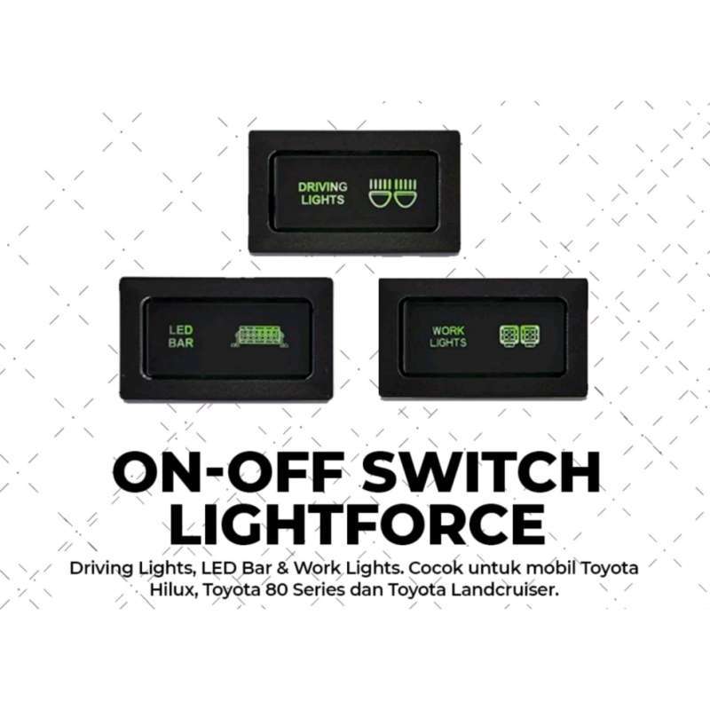 Jual On-off Switch Lightforce Toyota Landcruiser VX80/Toyota hilux di ...