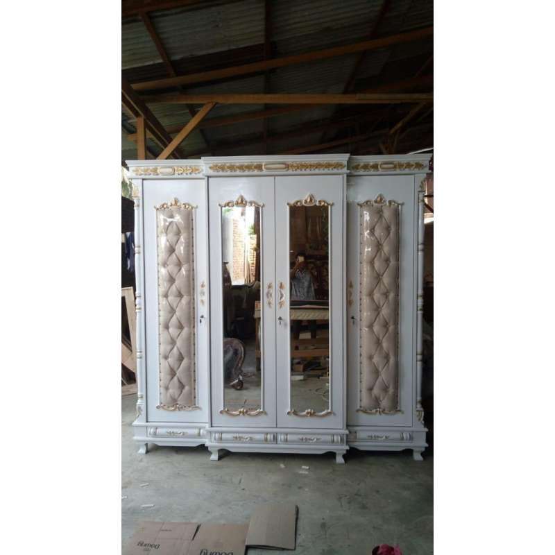 Jual Lemari Kayu 4 Pintu Classic Balut / Cermin - Perth di Seller TOKO ...