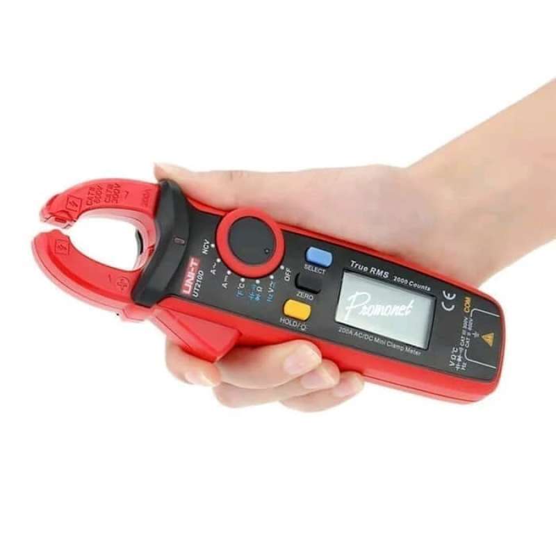 Jual Digital Clamp Meter Mini Tang Ampere Ac-dc 200a True Rms Uni-t ...
