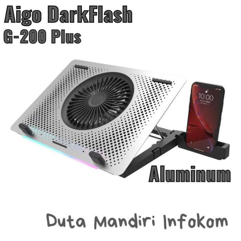 Jual Aigo darkFlash G200 Plus NB-G200 Aluminium Silver 140mm fan Cooler ...