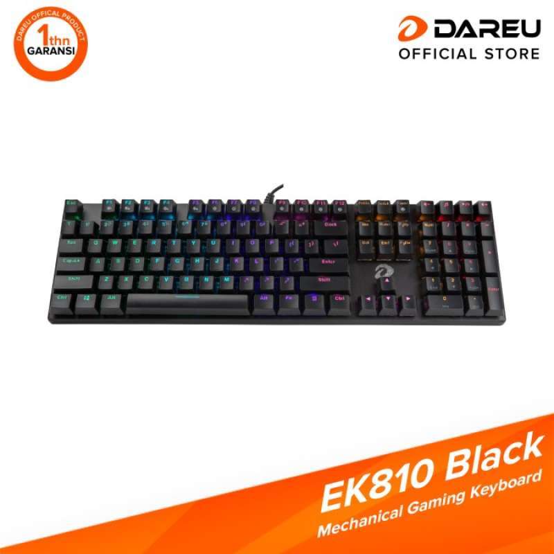 Jual Dareu Ek-810 Mechanical Gaming Keyboard Black Fullsize Di Seller ...
